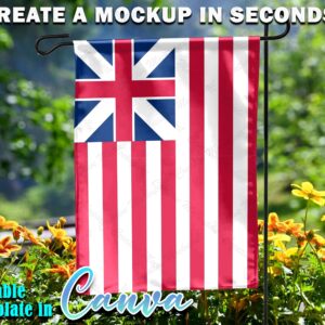 Canva Frame Garden Flag Mockup For Dye Sublimation| Add your own design ...