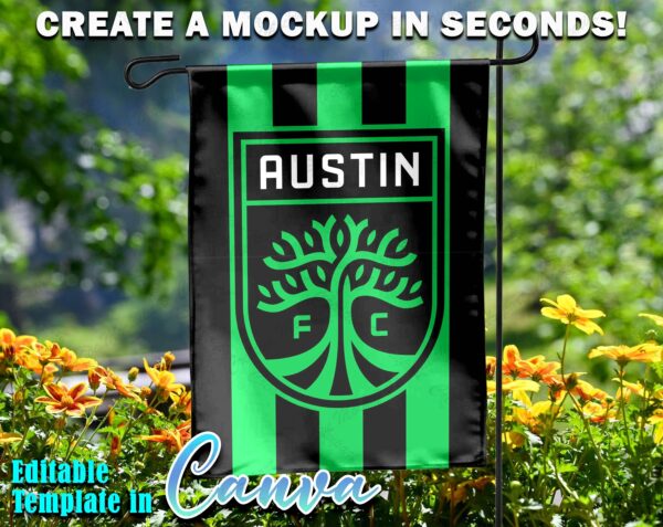 Canva Frame Garden Flag Mockup For Dye Sublimation| Add your own design ...