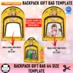 Backpack Gift Box Canva Template