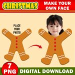 Gingerbread Add Your Own Photo Picture PNG Bundle