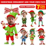 Christmas Add Your Own Custom Photo Face Ornament