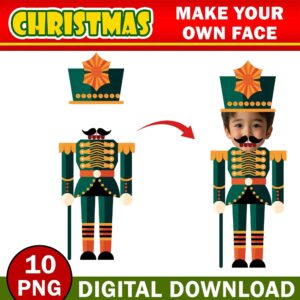 Christmas Add Your Own Nutcracker Photo Face